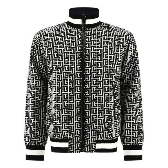Balmain | Jackets & Coats | Mens Reversible Monogram Bomber Jacket ...